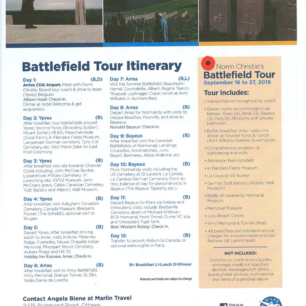 Canadian Battlefield Tours of WW 1 and 2 Battlefields | Battlefields.ca